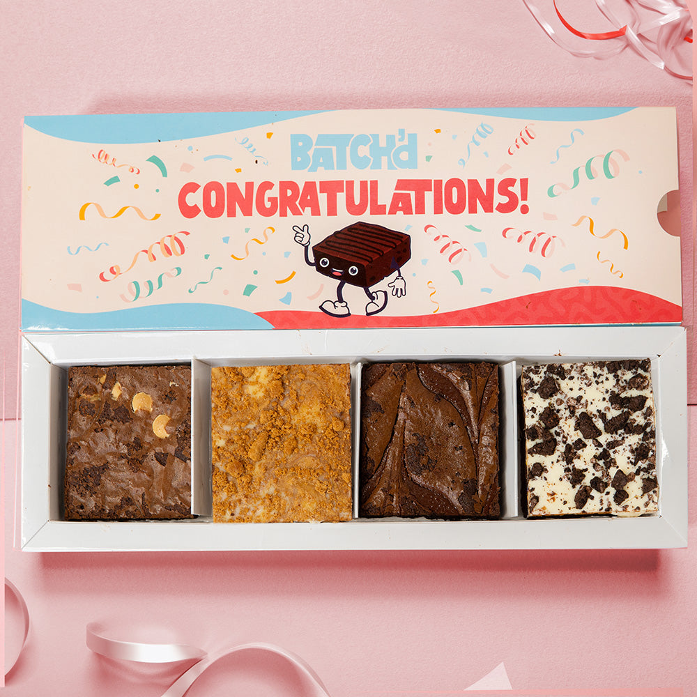 Brownie 4 Box - Congratulations – Batch'd